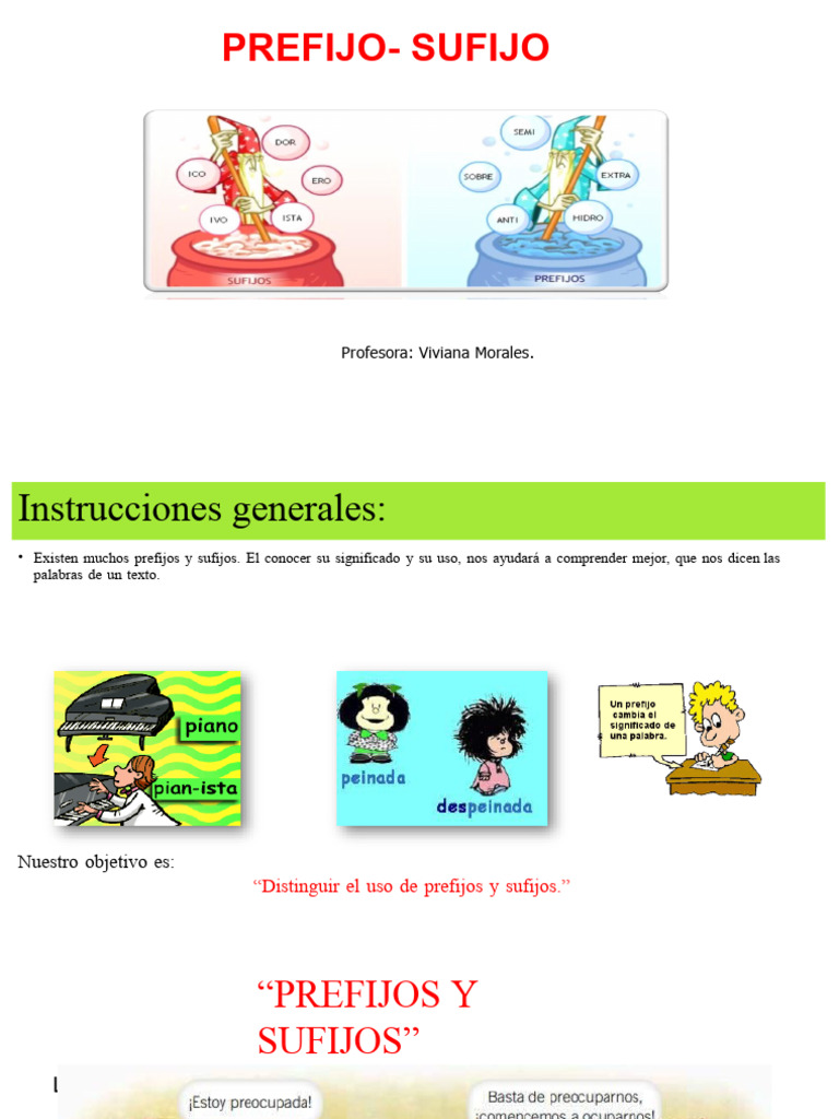 Prefijo Sufijo | PDF