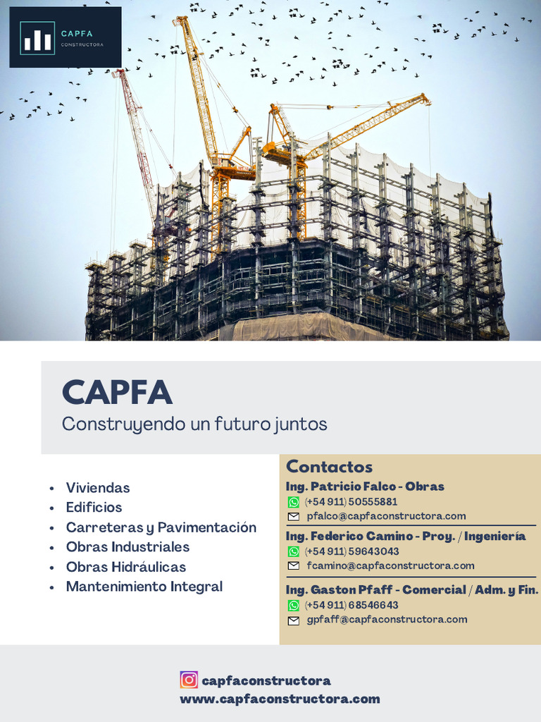 Servicios Integrales de Construcción CAPFA | PDF