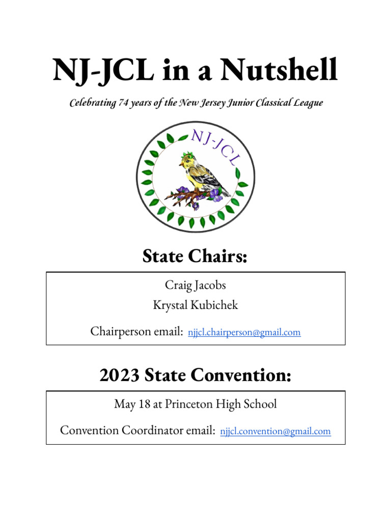 NJ-JCL in A Nutshell 2023-2024 | PDF