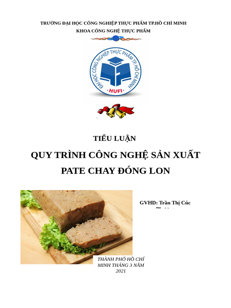 (123doc) - Quy-Trinh-Cong-Nghe-San-Xuat-Pate-Chay-Dong-Lon | PDF