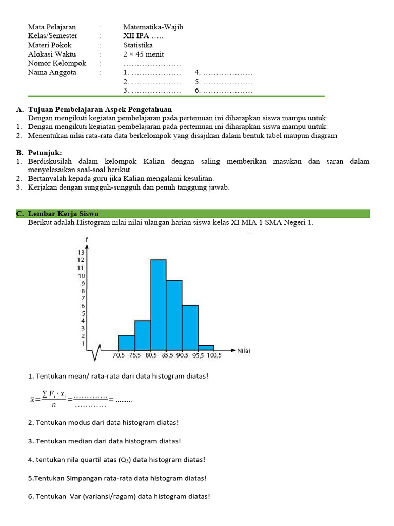 LKPD Histogram | PDF