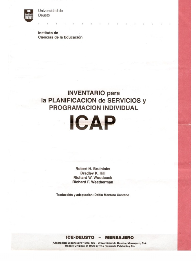 Cuestionario ICAP | PDF