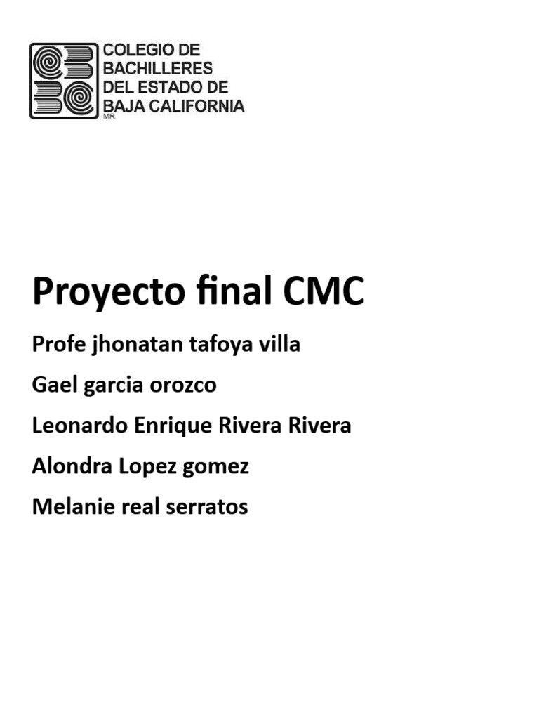 proyecto final CMC(2) | PDF | Arranque | Hardware de la computadora