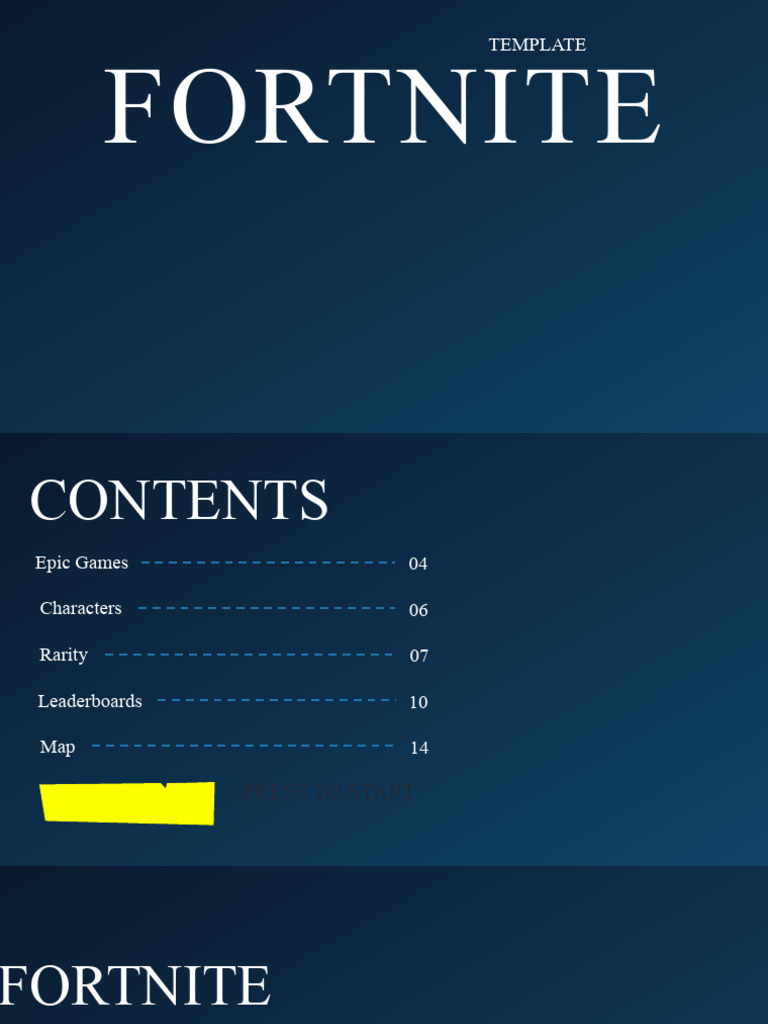 Fortnite Template - Animated | PDF | Video Games
