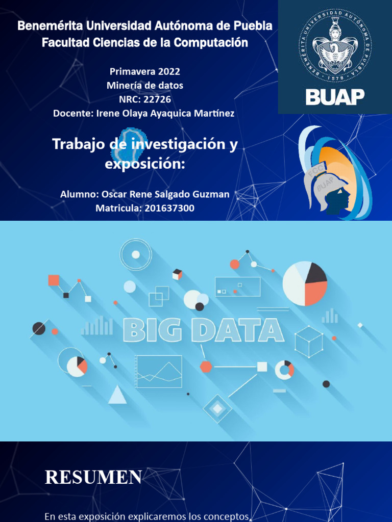 Exposicion - Big Data | PDF | Big Data | Aprendizaje automático