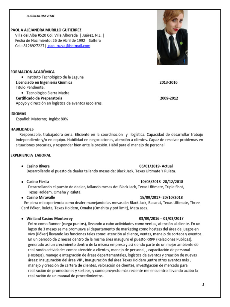 Curriculum Vitae Paola | PDF