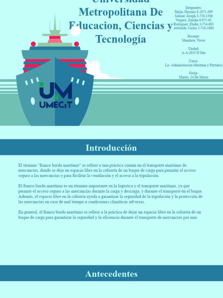 Presentación Esctructura de Buque Actualizado | PDF | Buques | Mar