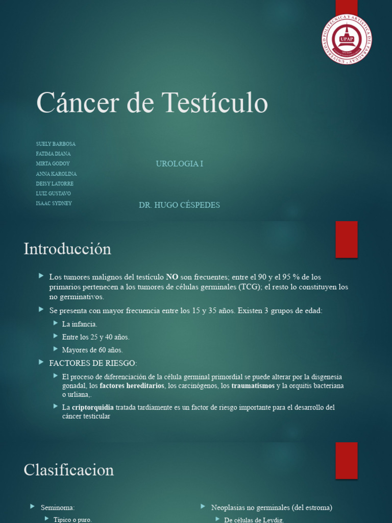 Cancer De Testiculo Pdf Metástasis Cáncer