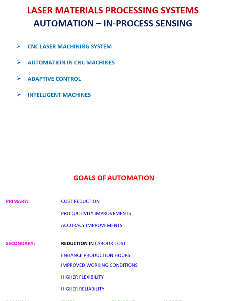 16th PPT (Lasers-Sensors) | PDF | Laser | Automation