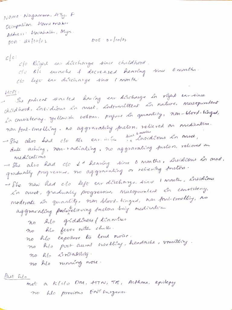 Csom Mucosal Type | PDF