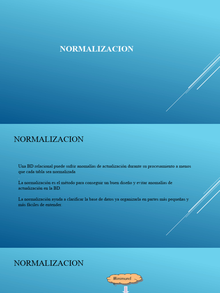 Formas Normales 1ra Forma Normal, 2da Forma Normal, 3ra Forma Normal ...