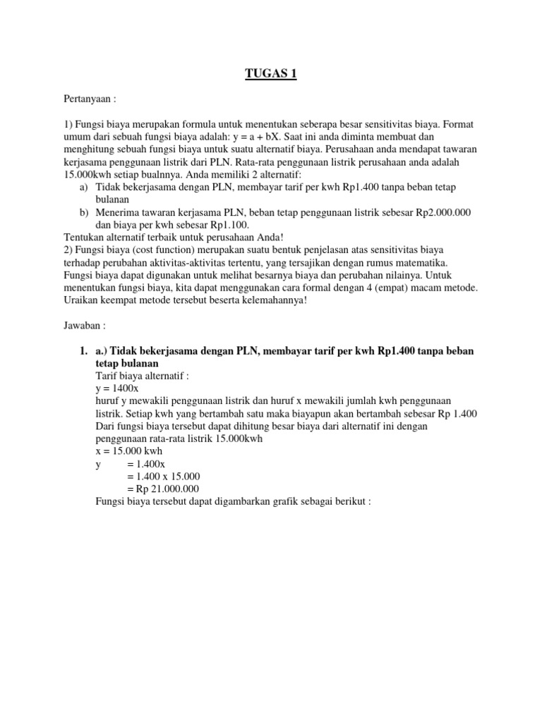 Tugas 1 - Akutansi Biaya 1 - Vidi Rahma Pangestika | PDF | Bisnis