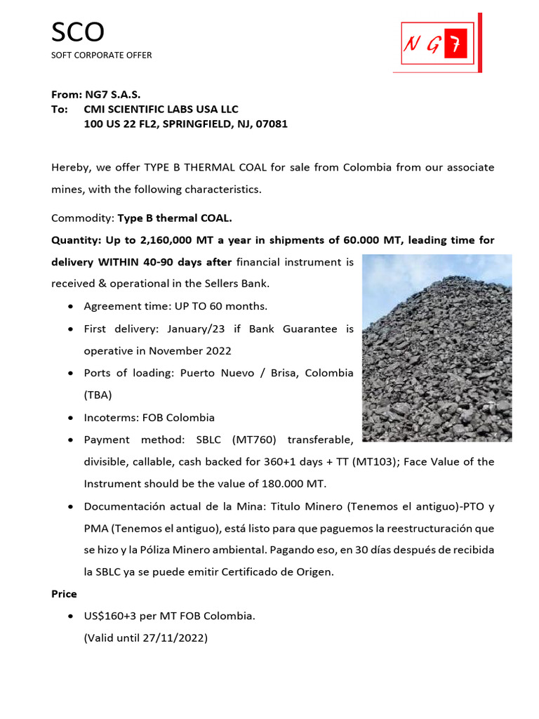 Sco For Fob NG7 | PDF | Letter Of Credit | Economies