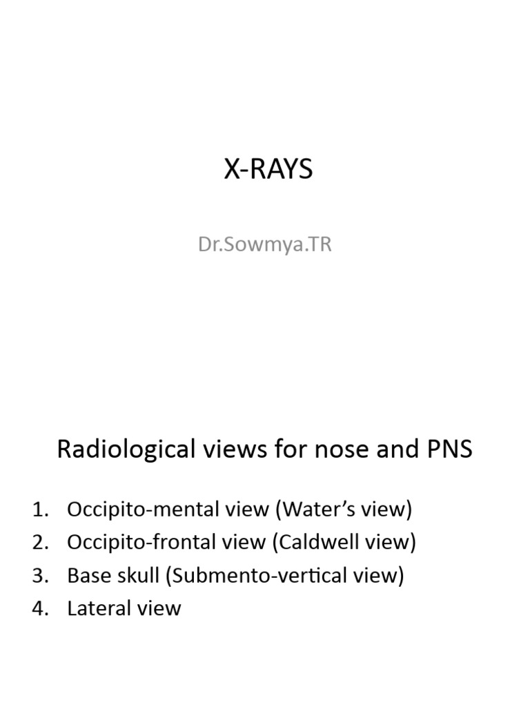 X Rays | PDF | Human Head And Neck | Human Anatomy