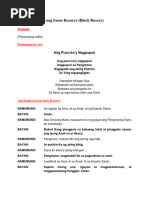 Tagalog Rosary Prayers | PDF