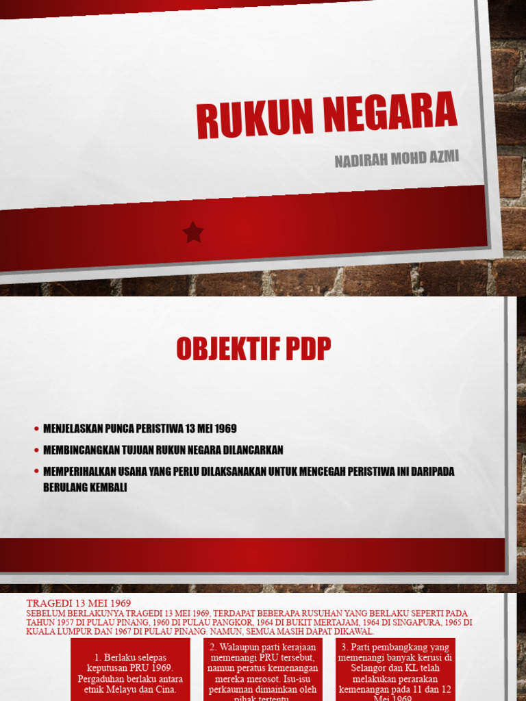 Pengajian Kenegaraan Kuliah 6 Rukun Negara | PDF