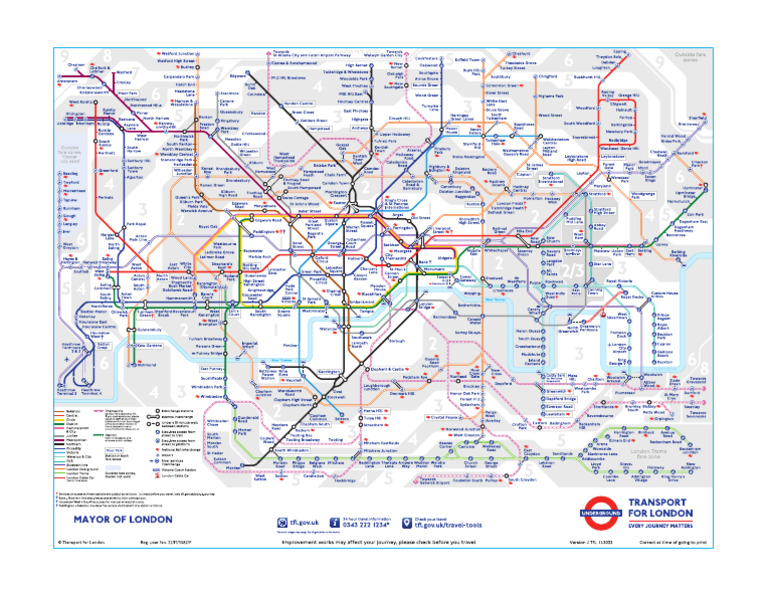 Tube Map November 2022 | PDF