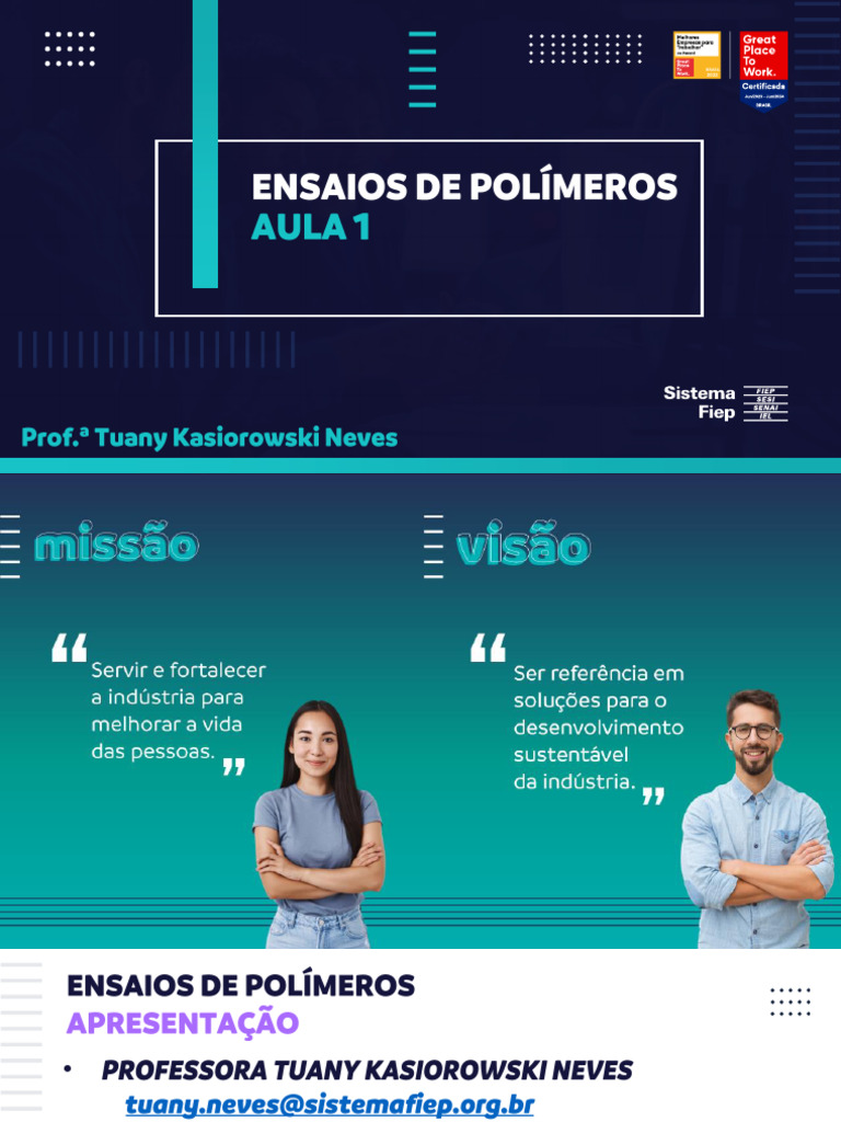 Aula 1 - Normas e Procedimentos | PDF | Polímeros | Ciência de Materiais