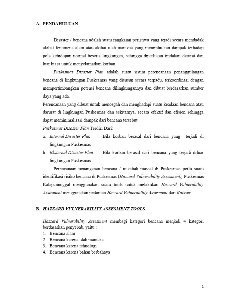 144 A Laporan-Identifikasi-Risiko-Bencana TL (-Cover) Masukin HVA | PDF