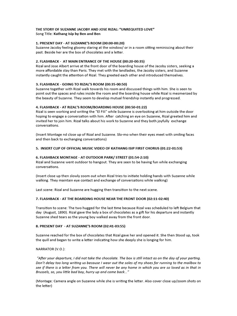 Suzanne Jacoby's Unrequited Love for Rizal | PDF | Poetry