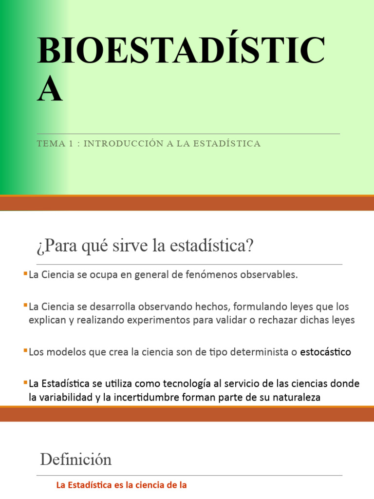 BIOESTADÍSTICA cl1 | PDF | Estadísticas | Science