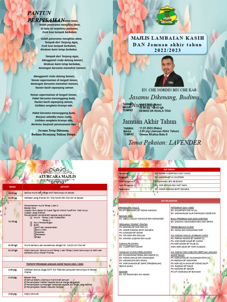 Buku Program Majlis Lambaian Kasih Ust. Nordin | PDF