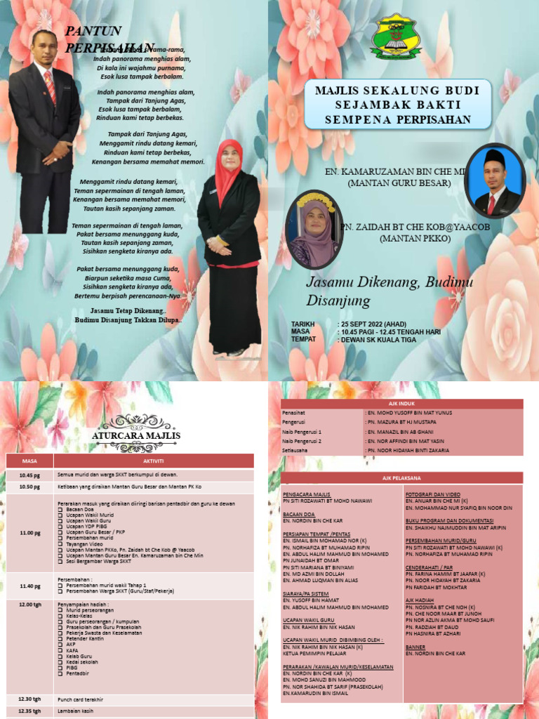 Buku Program Majlis Perpisahan GB N PKKO | PDF