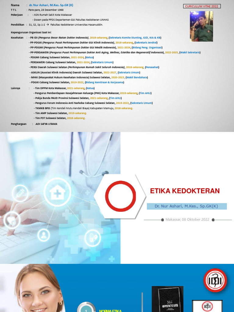 02 - IDI Wilayah Sulselbar - Etika Dan Patient Safety | PDF