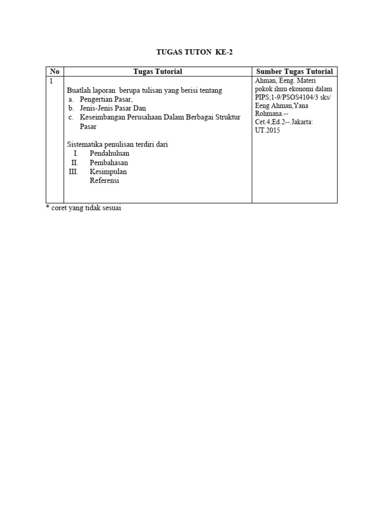 Tugas Tutorial Ke 2 | PDF
