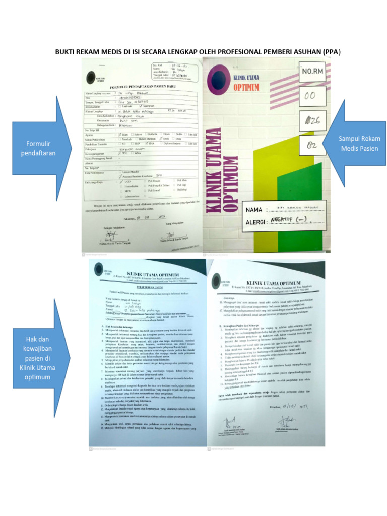 Bukti Rekam Medis Di Isi Secara Lengkap Oleh Profesional Pemberi Asuhan ...
