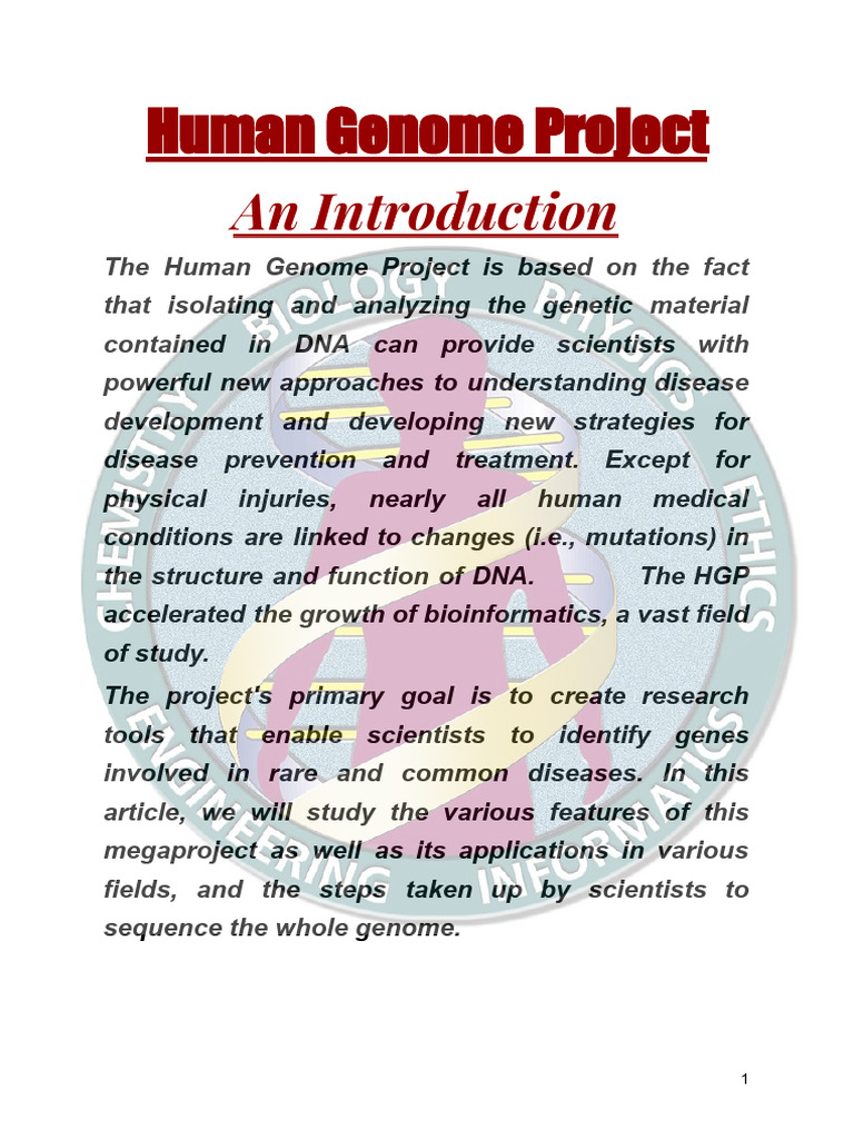 Overview of the Human Genome Project | PDF | Dna Sequencing | Genome