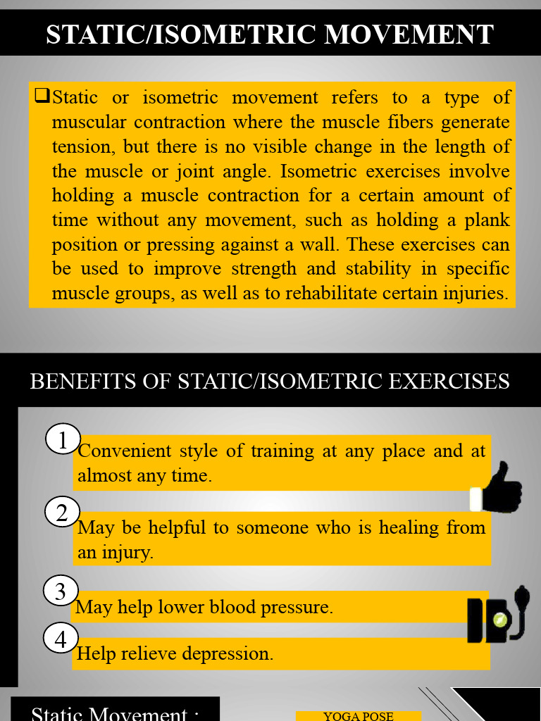 Static or Isometric Movement | PDF