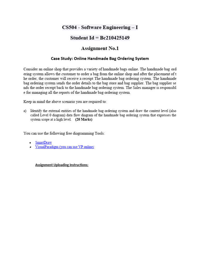 CS504 Assignment No.1 | PDF