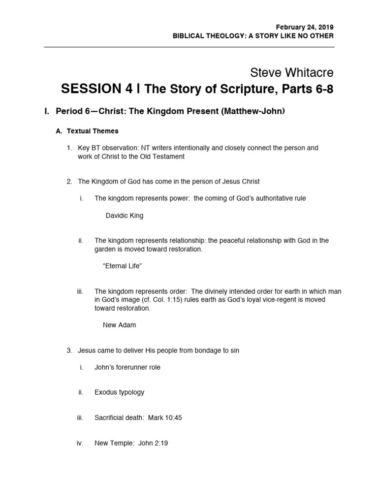BT Session 4 | PDF | Revelation | Jesus