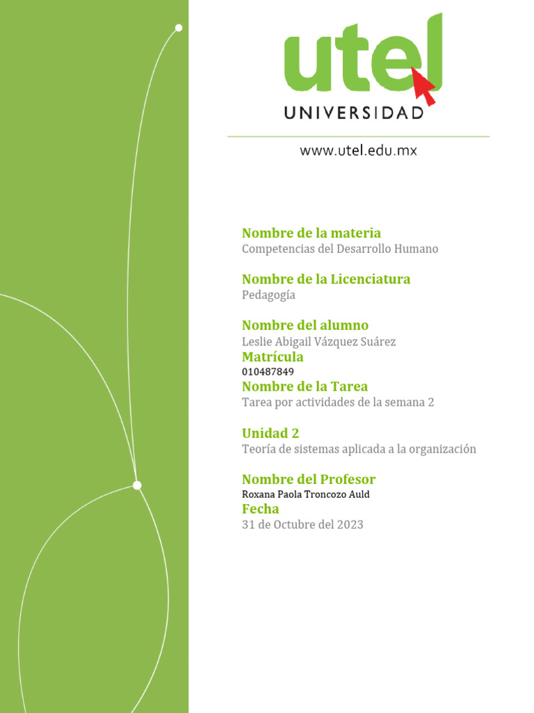 Leslie A Vazquez Suarez Pdf Business Realimentación
