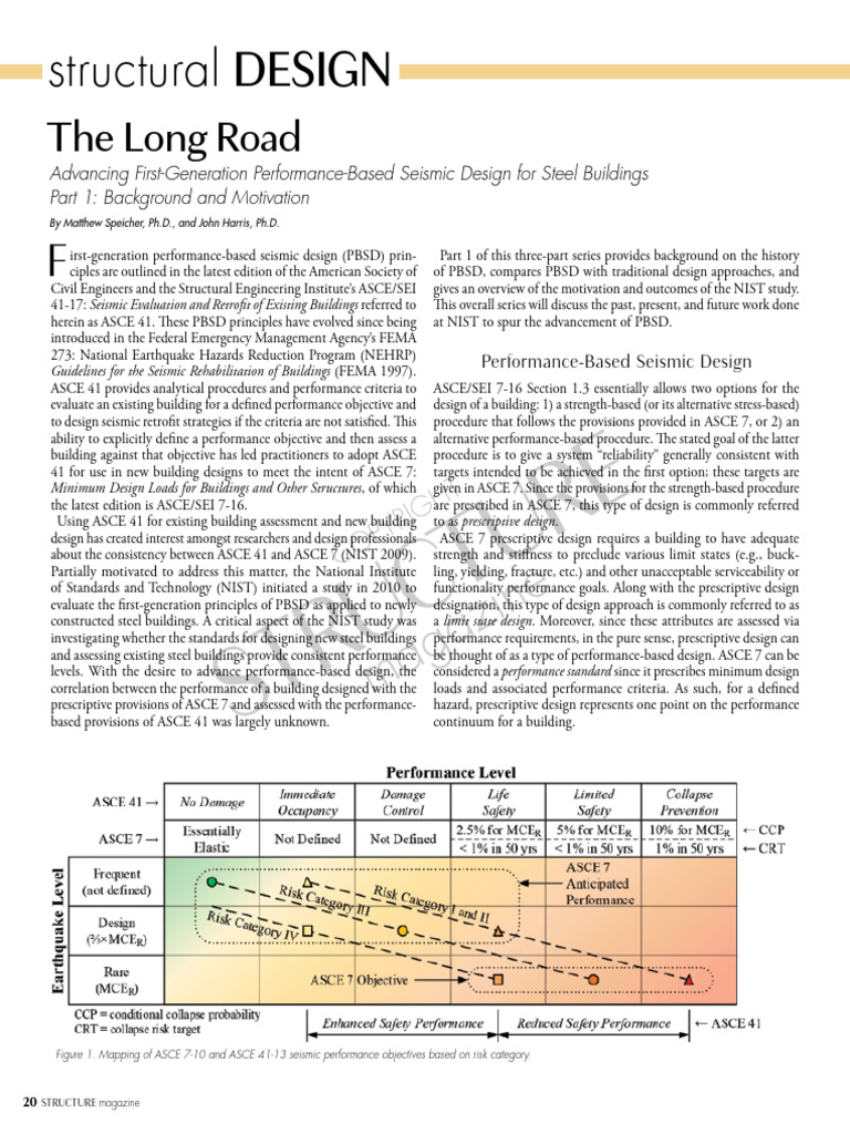 PBD Guidelines ASCE 41-23 | PDF