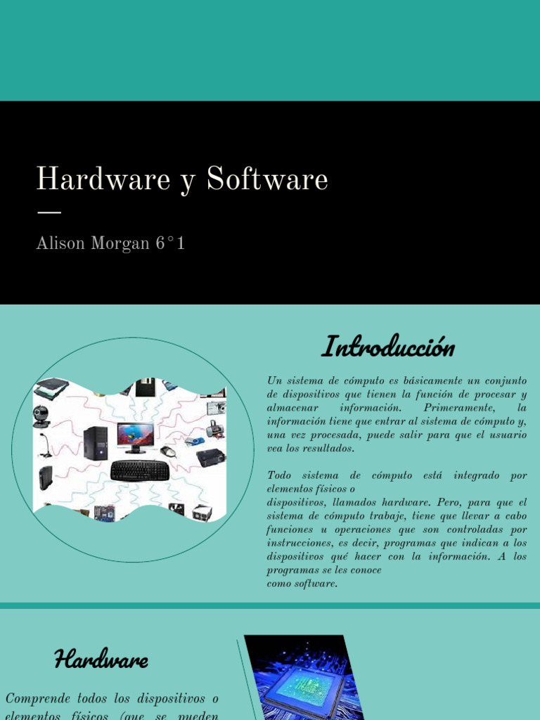 Hardware y Software | PDF | Hardware de la computadora | Periférico