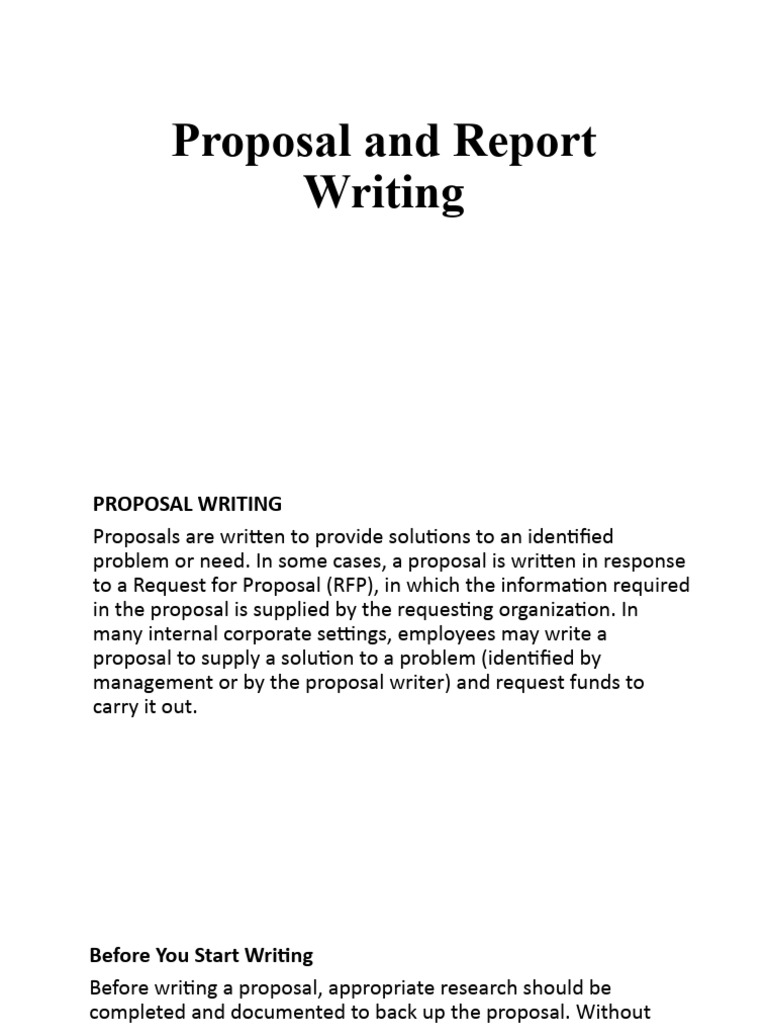 Unit 7 - Proposal and Report Writing | PDF | Abstract (Summary ...