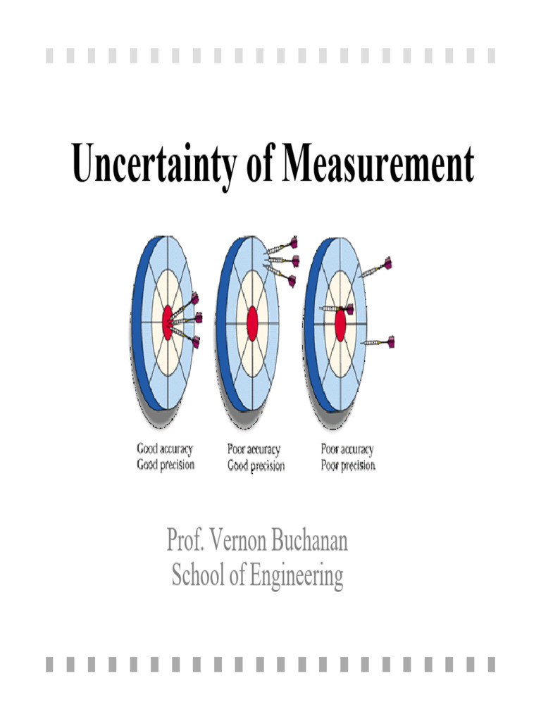 Lecture - Uncertainty of Measurement | PDF | Uncertainty | Measurement