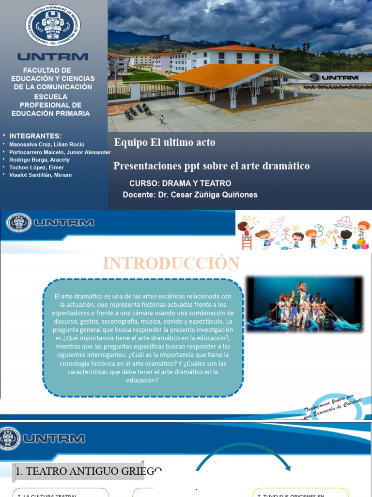 Importancia del Arte Dramático en Educación | PDF | Teatro | Las artes ...