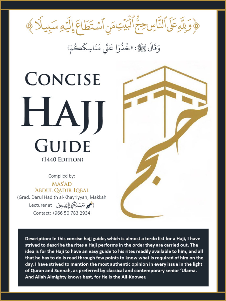 Concise Hajj Guide 1440 Edition | PDF | Hajj | Islamic Fundamentalism