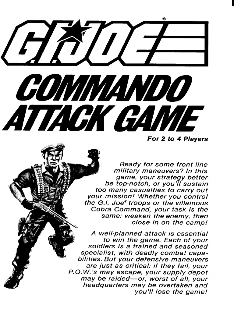 GIJoe Commando Attack Game | PDF