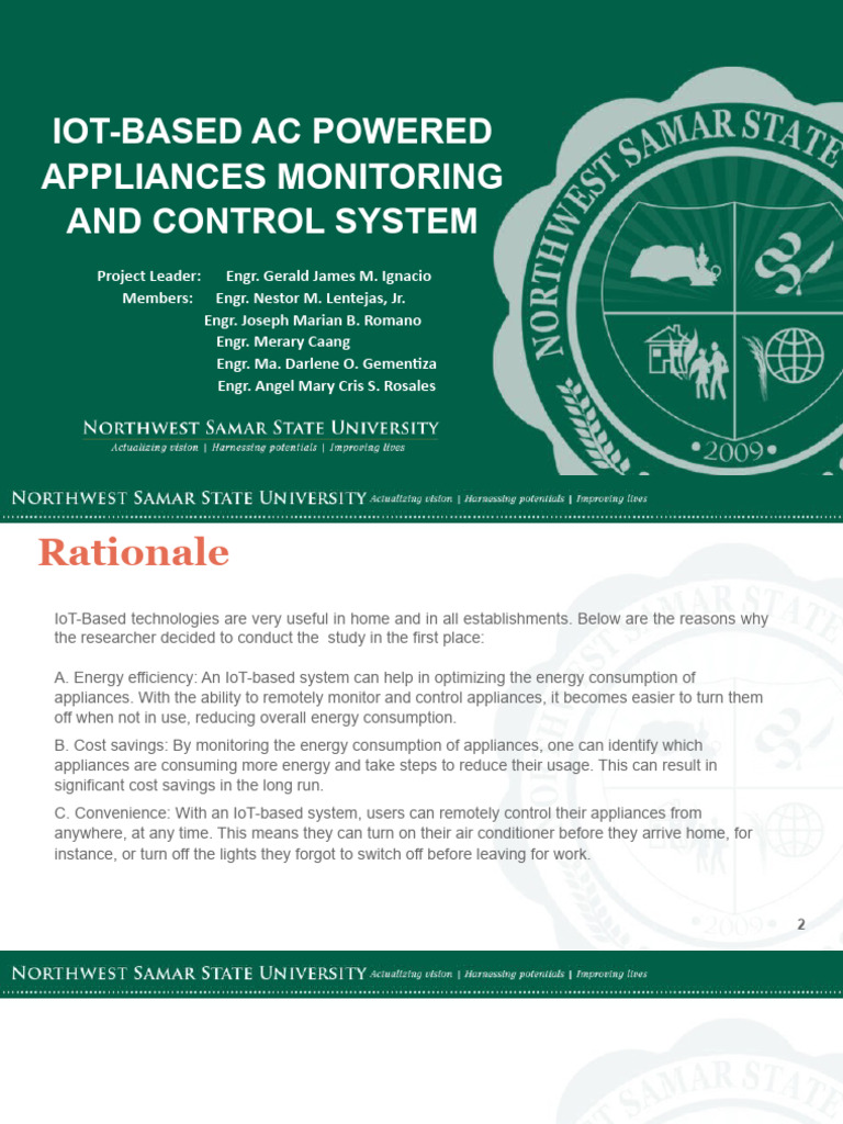 Iot Based Ac Powered Appliances With Monitoring And Control System Pdf Energy Conservation
