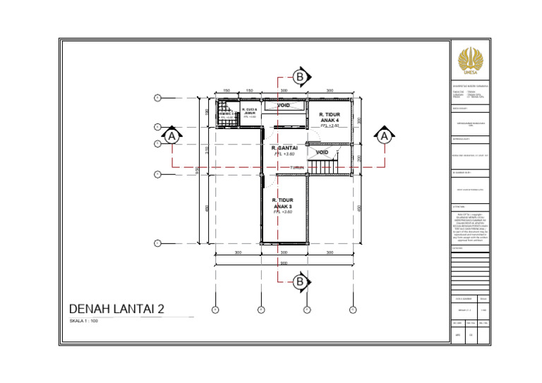 Denah Lantai 2 With Kop | PDF