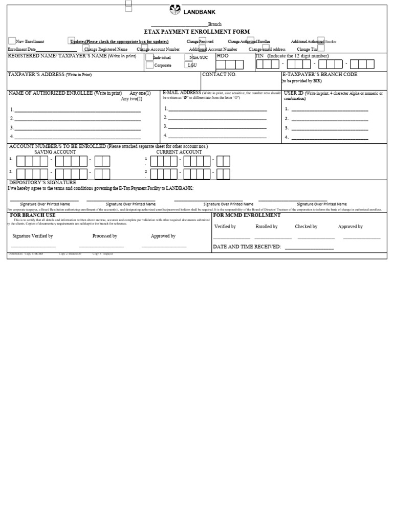 Etps Enrollmenr Form | PDF | Email Address | Computing