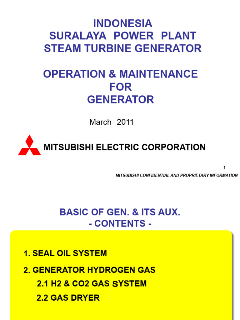 Materi IHT Generator & Seal Oil System | PDF | Valve | Turbine
