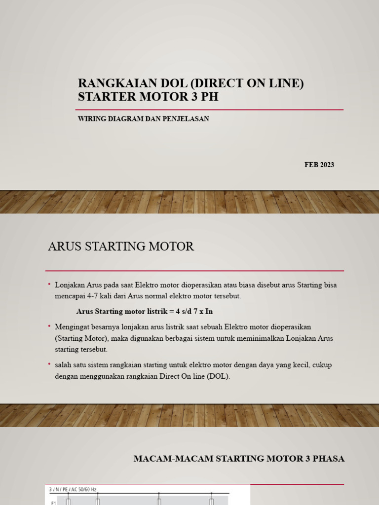 Rangkaian DOL Starter Motor 3 Fasa | PDF