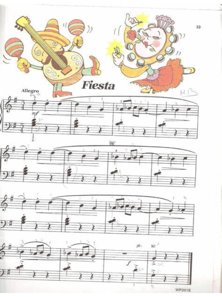 Ejercicio de Piano Principiantes | PDF