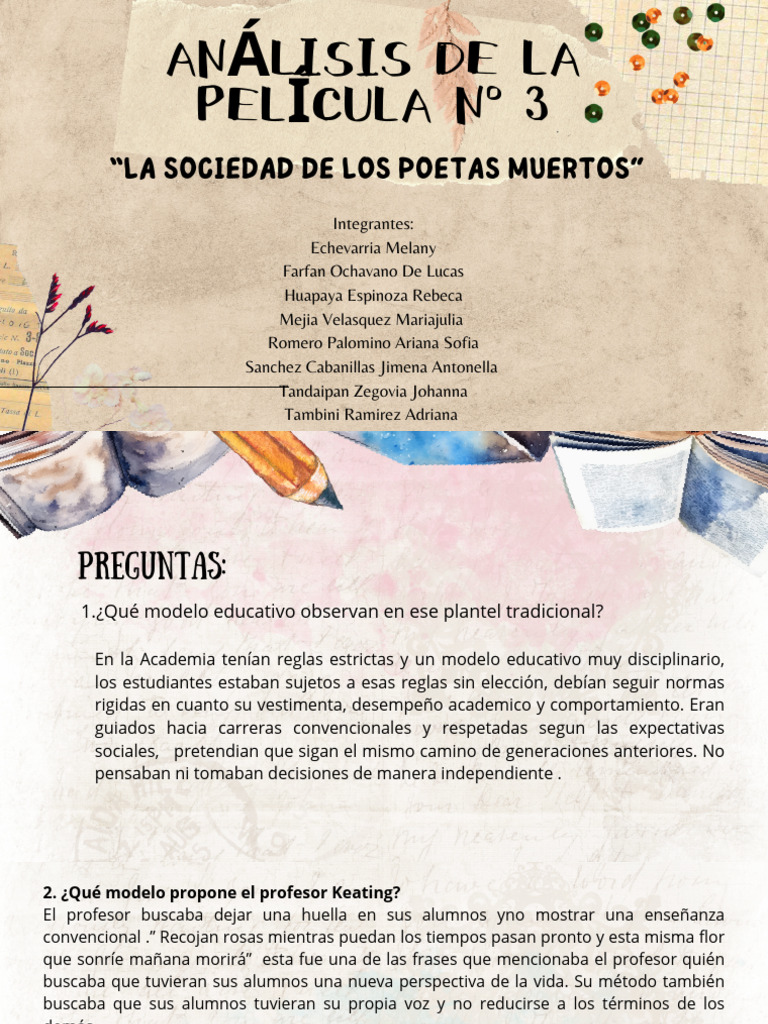 Análisis de Película | PDF | Maestros | Disciplinas