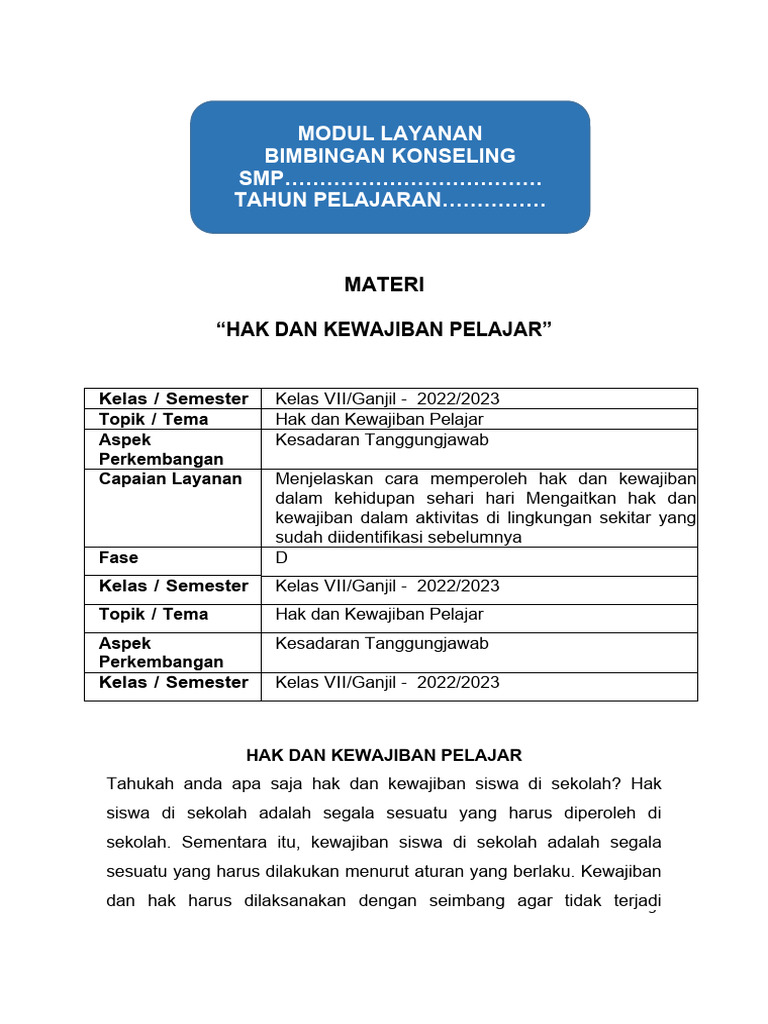 Modul Materi 5 - SMP | PDF | Karier & Perkembangan | Bisnis